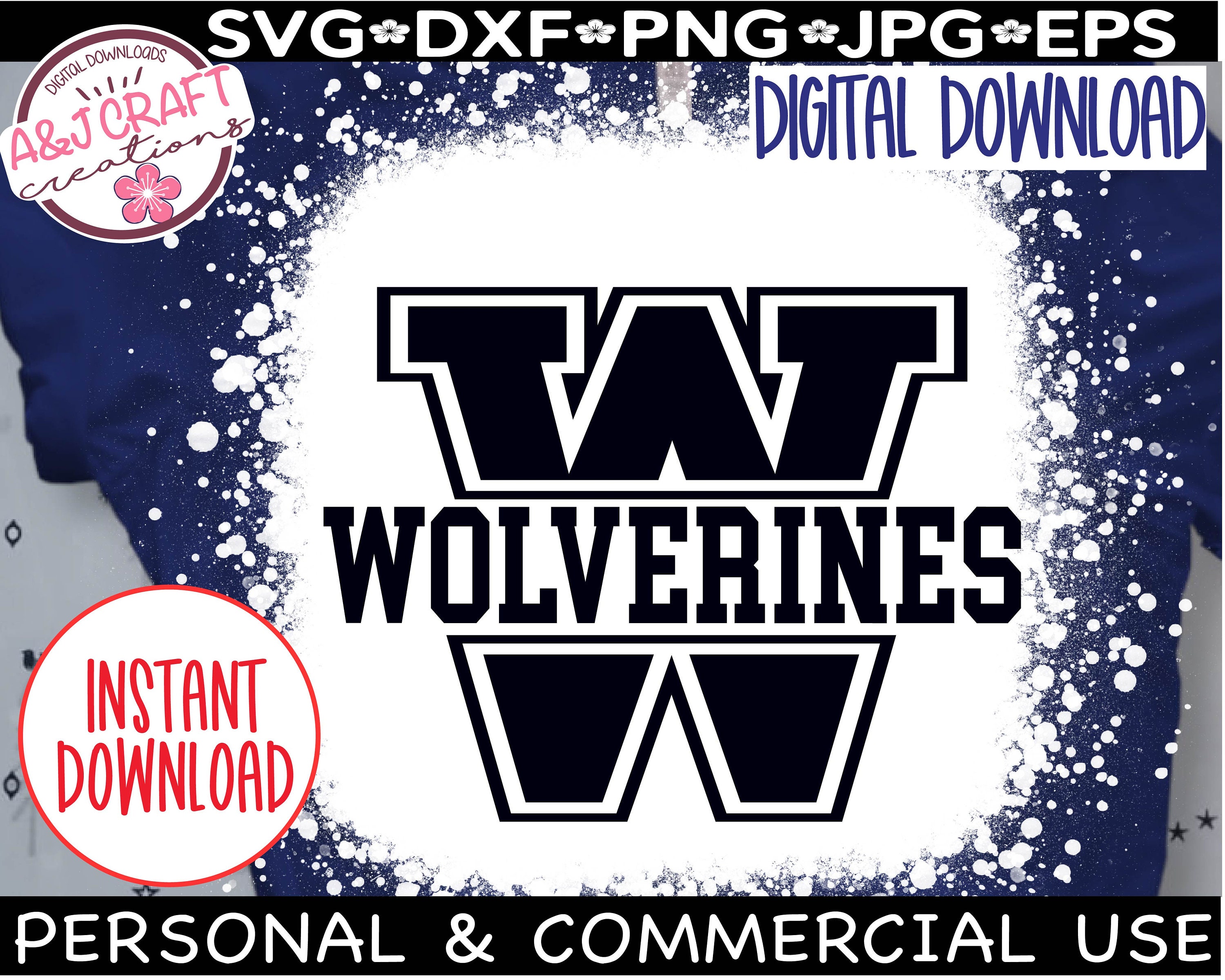 Wolverines SVG, Wolverines Football Svg, Wolverine Mascot Svg ...