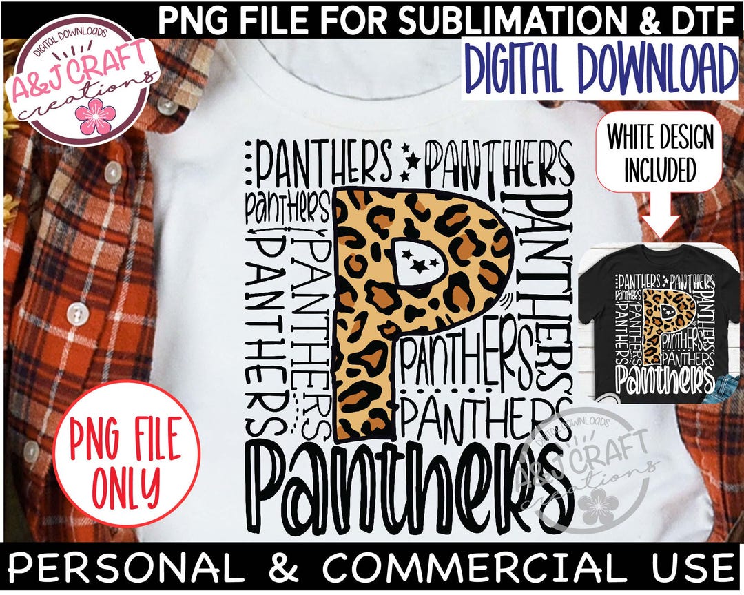 Panthers PNG, Panthers Sublimation Png, Panthers Basketball, Typography ...