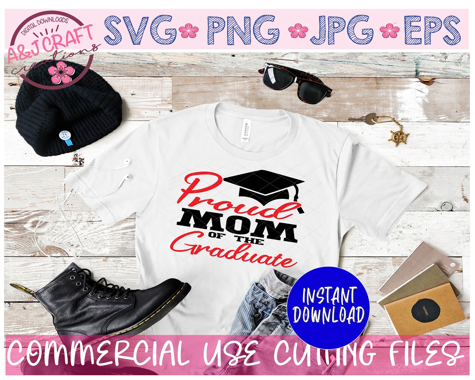 Proud Mom of the Graduate SVG Proud Mom of Graduate Family | Etsy