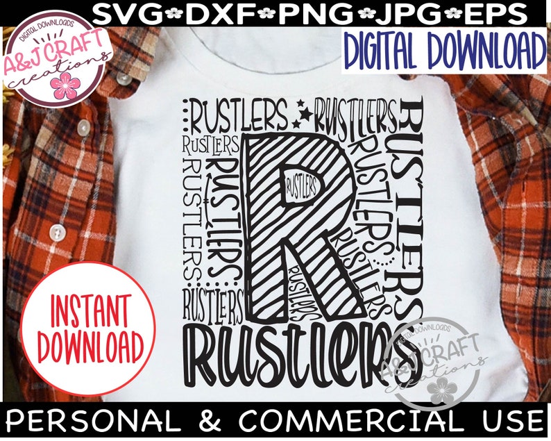 Rustlers SVG Rustlers Football Svg Rustlers Basketball Svg - Etsy