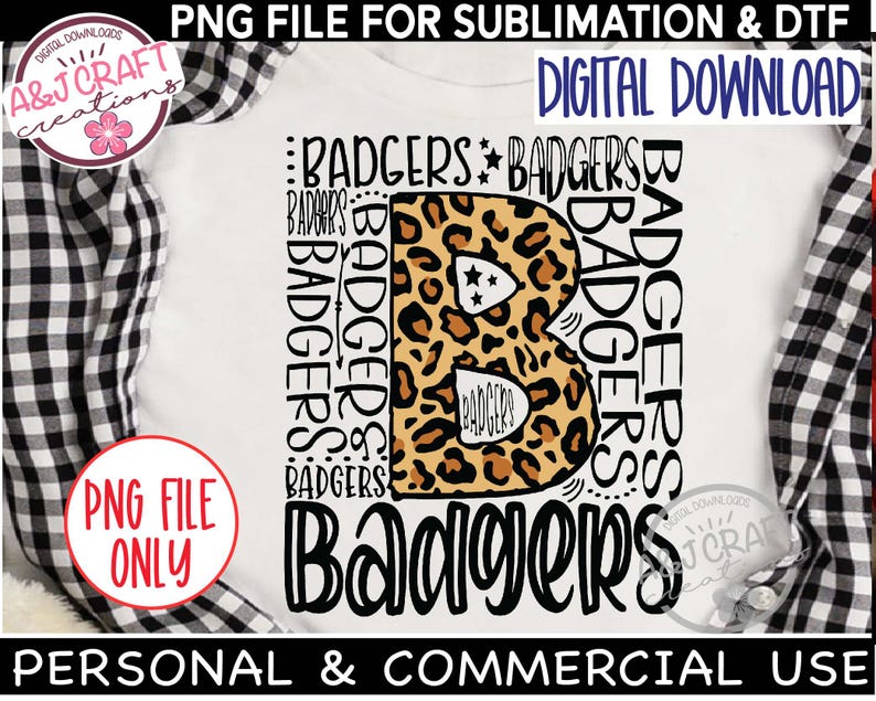 BADGERS PNG, Badgers Typography Png, Badgers Baseball Png, Badgers ...