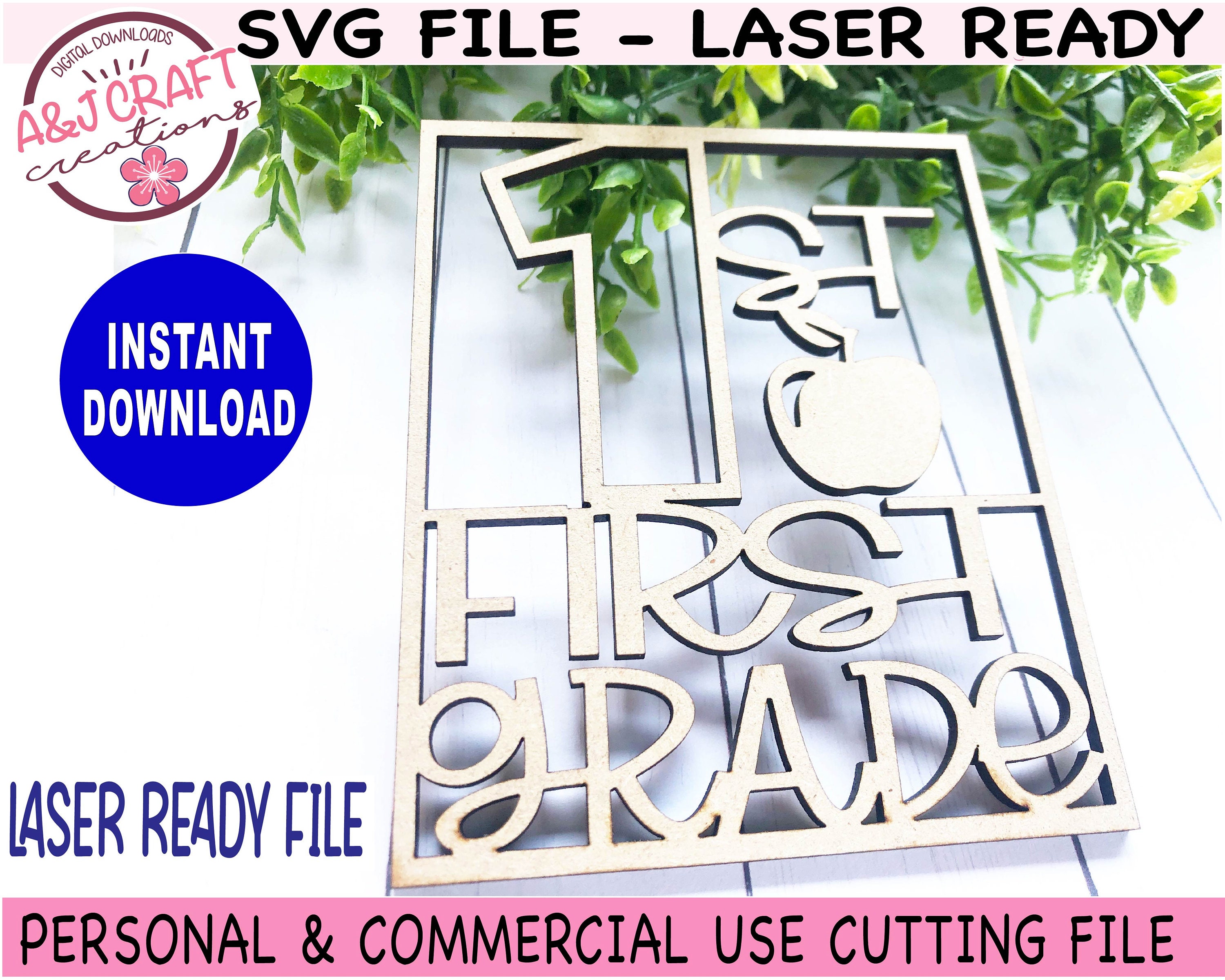 First Day of School Laser File First Day of School Sign Svg - Etsy