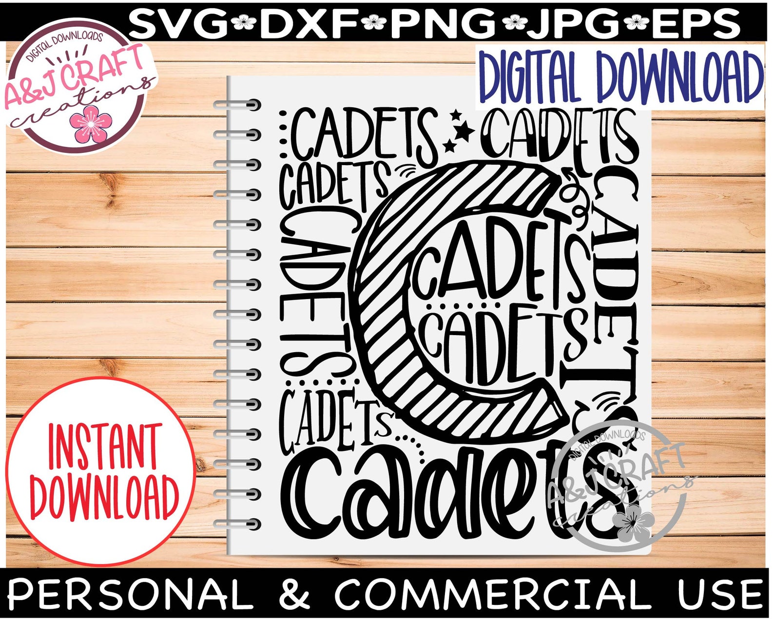 Cadets SVG Cadets Football Svg Cadets Typography Svg Cadets - Etsy