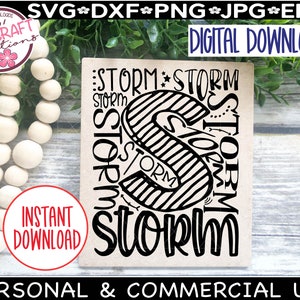 Storm SVG, Storm Typography Svg, Storm Football Svg, Storm Baseball Svg ...