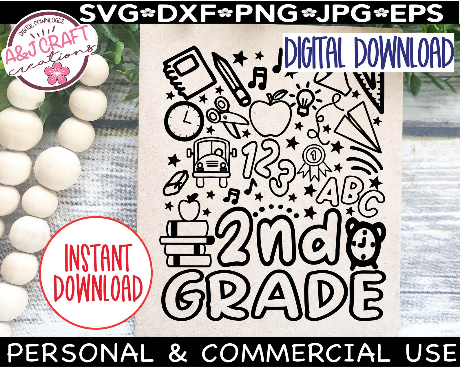 Grade Level Teacher Bundle Svg, 1st Grade Svg, 2nd Grade Svg, 3rd Grade ...