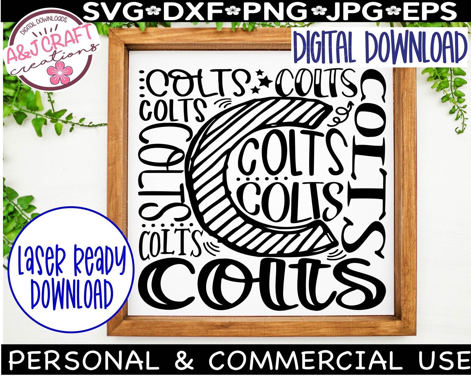 Colts SVG Colts Typography Svg Colts Football Svg Colts - Etsy