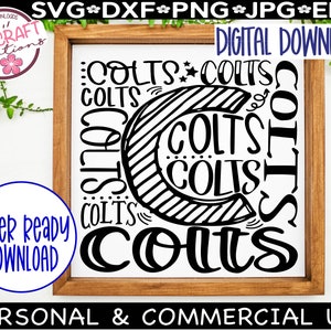 Colts SVG, Colts Typography Svg, Colts Football Svg, Colts Cheer Svg ...
