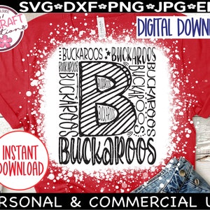 BUCKAROOS SVG Buckaroos Football Svg Buckaroos Mascot Svg - Etsy