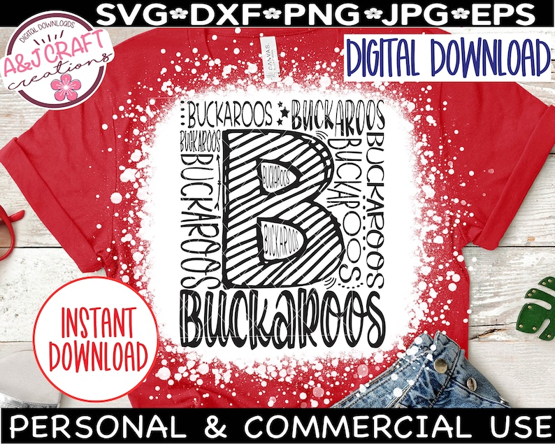 BUCKAROOS SVG Buckaroos Football Svg Buckaroos Mascot Svg - Etsy