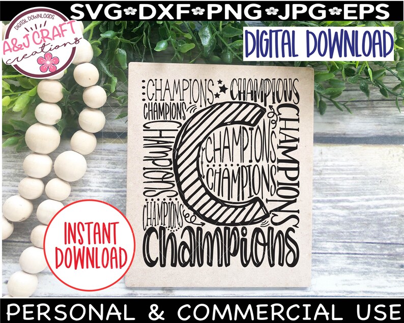 Champions SVG Champions Football Svg Champions Baseball - Etsy Canada