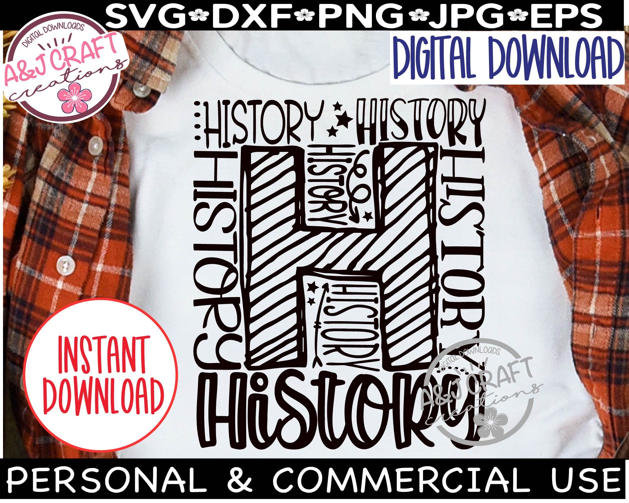 HISTORY SVG History Typography Svg History Teacher History - Etsy
