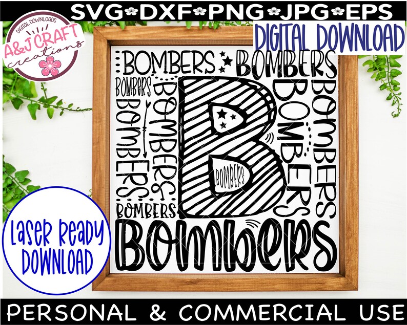 BOMBERS SVG Bombers Baseball Svg Bombers Basketball Svg - Etsy