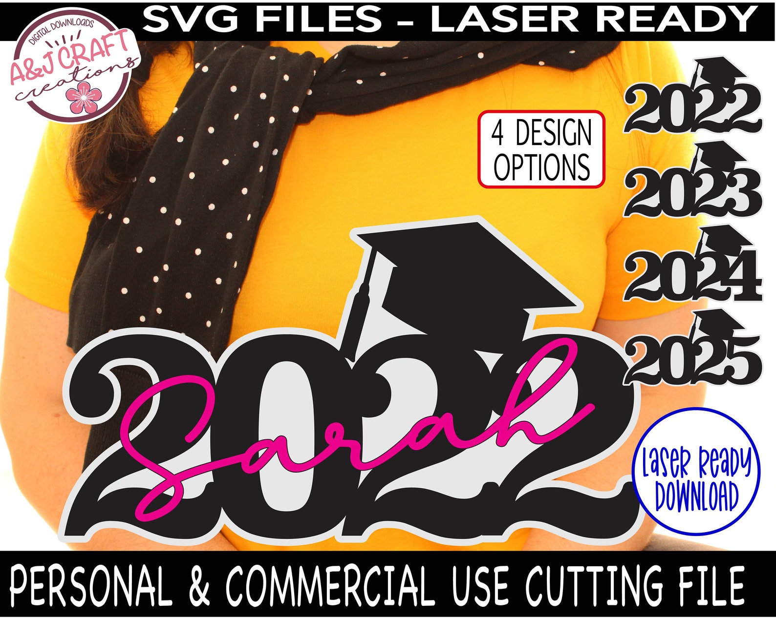 Graduation Photo Prop Svg Graduation Laser Cut File 2022 - Etsy