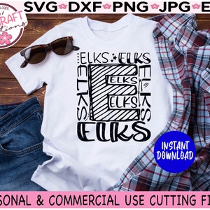 Elks SVG Elks Football Mom svg typography svg Elks Football | Etsy