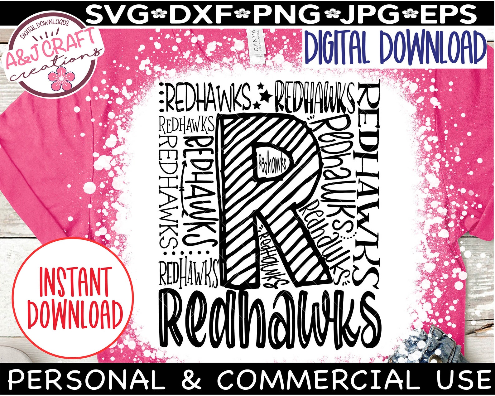 Redhawks SVG, Go Redhawks Svg, Redhawks Typography Svg, Redhawks ...