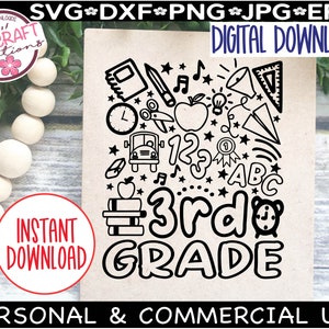 3rd Grade Teacher Svg 3rd Grade Svg Third Grade Svg Third - Etsy