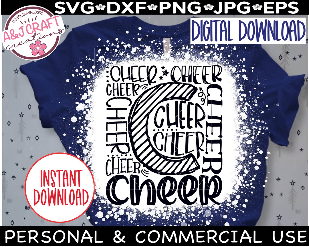 Cheer Typography SVG, Cheer Mom Svg, Cheer Svg, Cheer Mom Shirt Svg ...