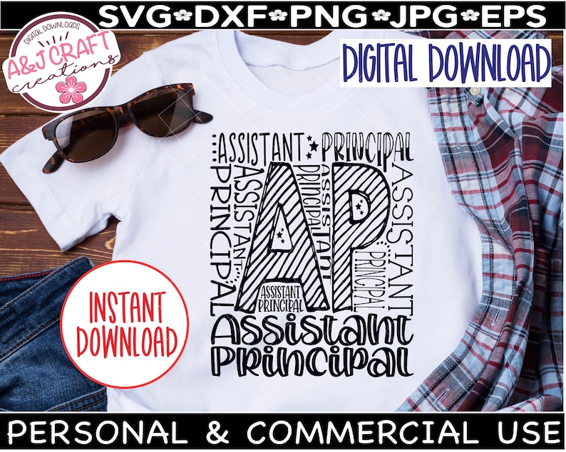 Assistant Principal SVG Assistant Principal Png Typography - Etsy