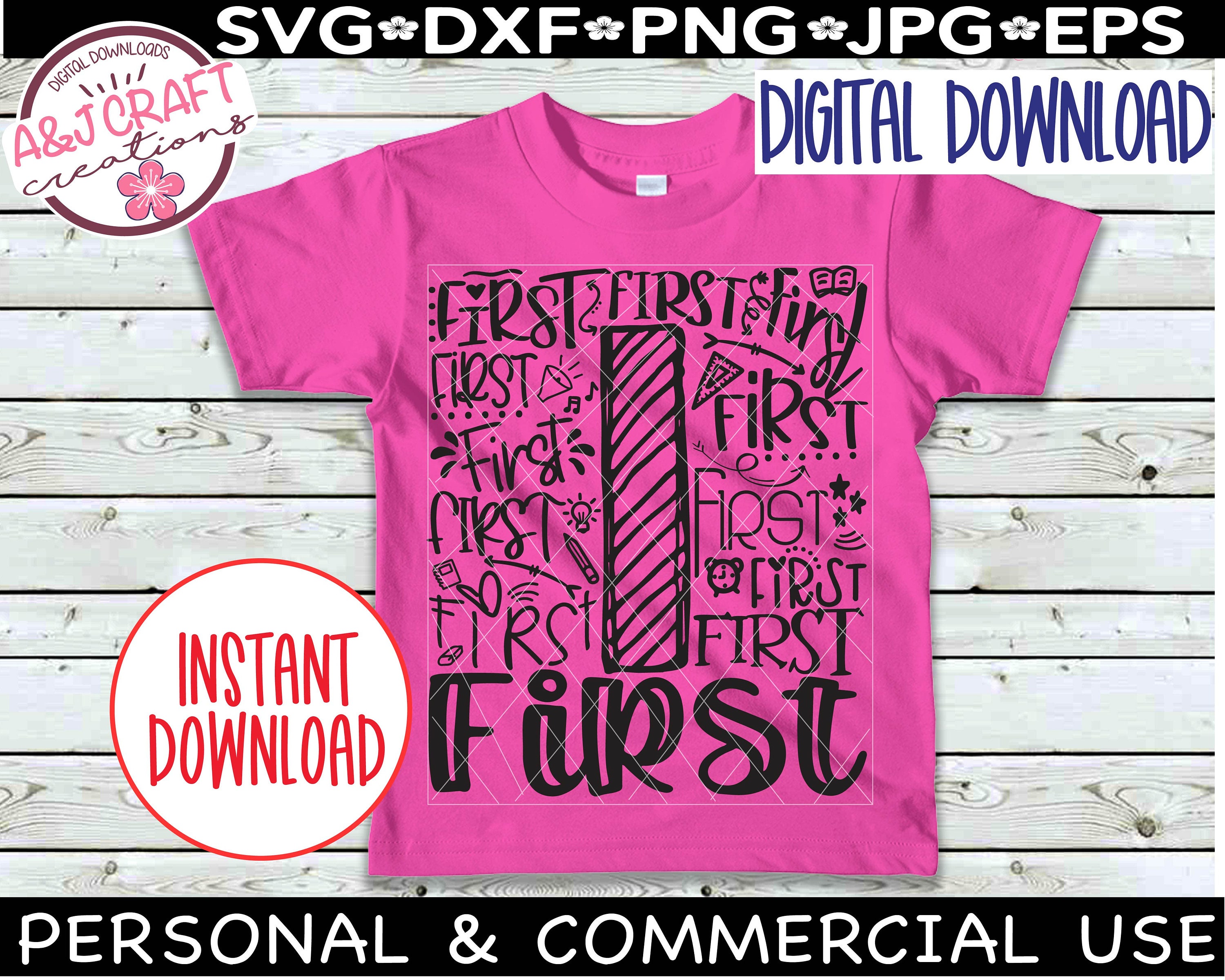 1st Grade Svg First Grade SVG 1st Grade Teacher Shirt 1st | Etsy