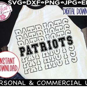 Patriots Svg, Patriots Football SVG, Patriots Mascot Svg, Patriots ...