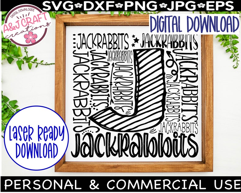 Jackrabbits SVG Jackrabbits Football Svg Jackrabbits - Etsy