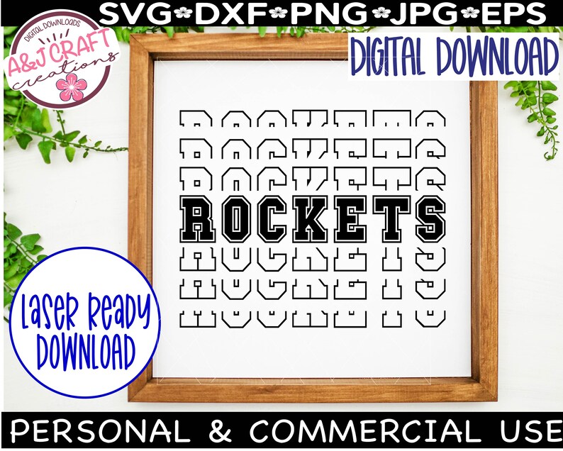 Rockets SVG, Rockets Football SVG, Rocket Team Mascot Svg, Go Rockets ...