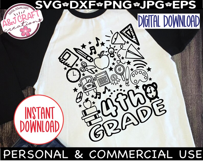 4th Grade Teacher Svg 4th Grade Svg Fourth Grade Svg Fourth - Etsy