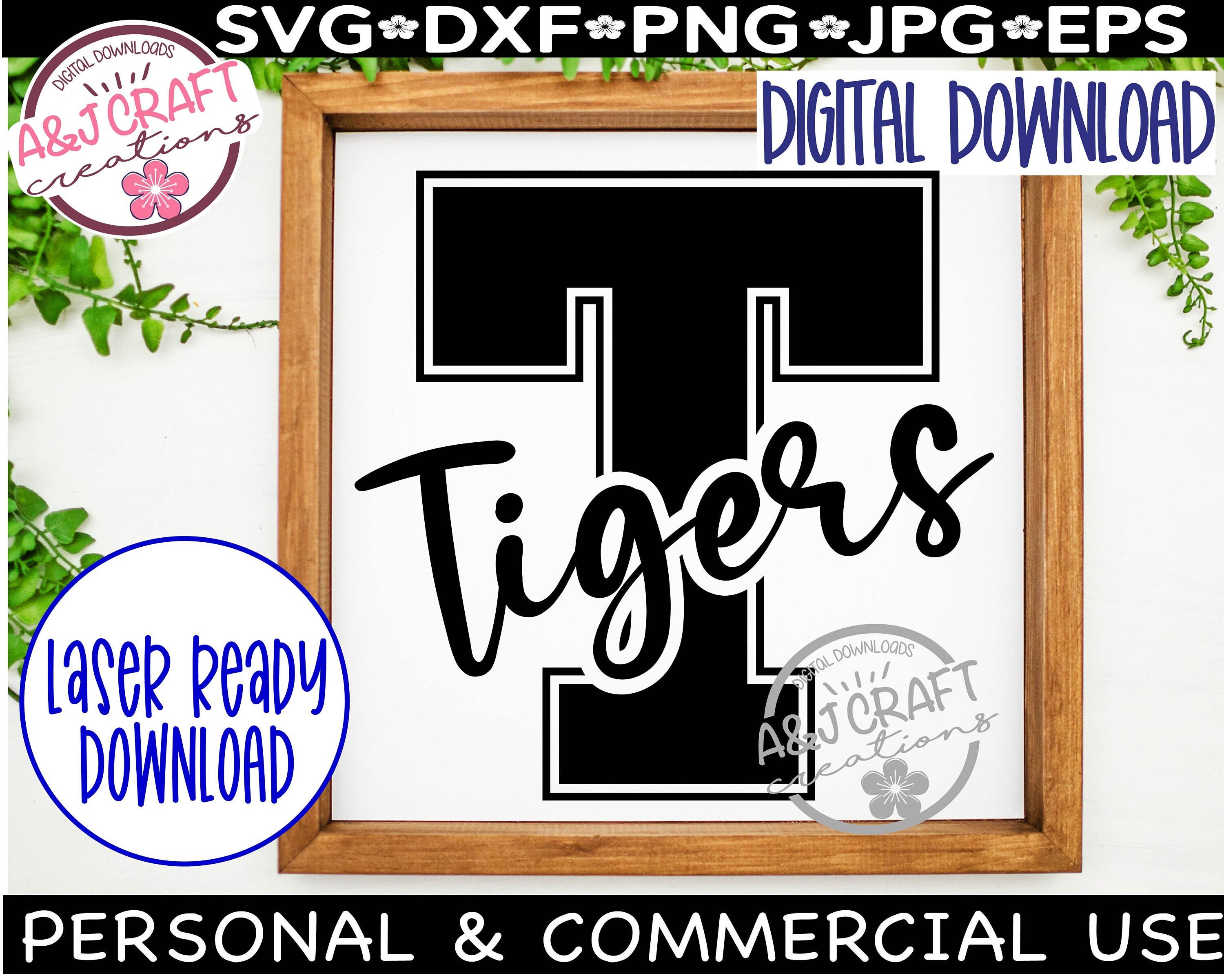 Tigers SVG Tigers Football Svg Tigers Cheer Svg Tigers - Etsy