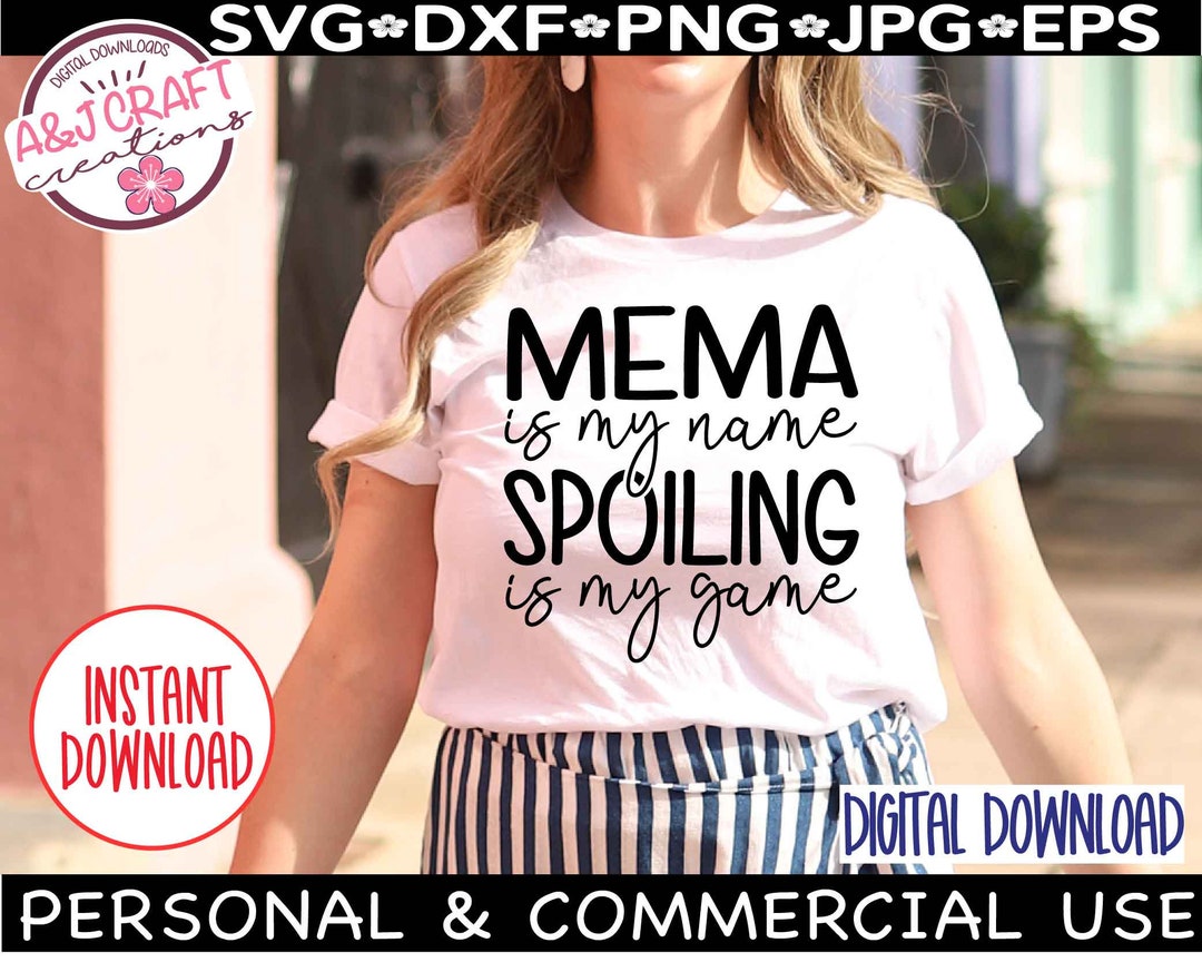 Mema Svg, Mema Shirt Svg, Mema Birthday Svg, Mema Design, Grandkids Svg ...