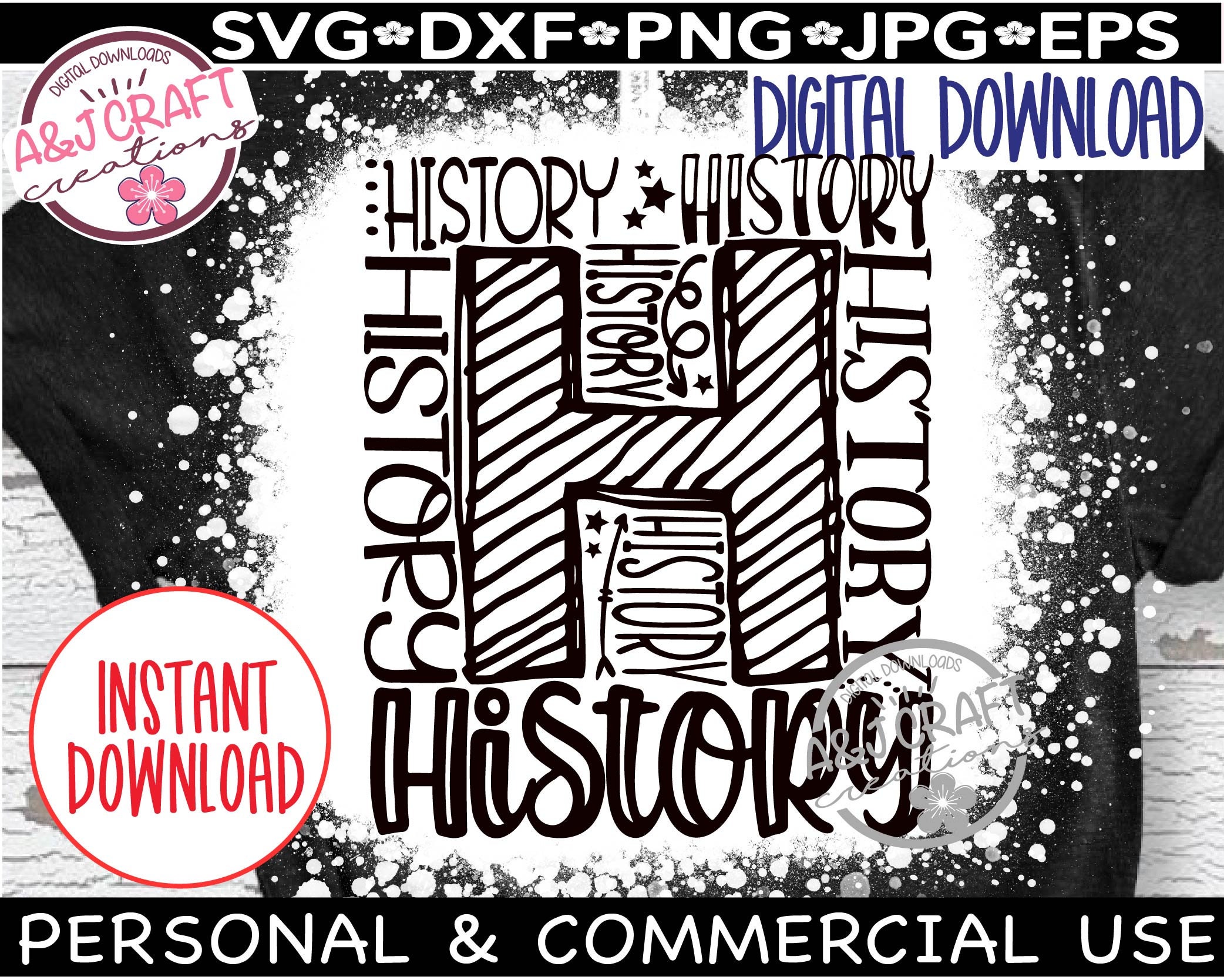 HISTORY SVG History Typography Svg History Teacher History - Etsy