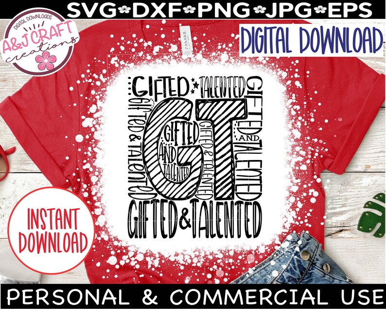 Gifted and Talented Svg Gifted and Talented Teacher | Etsy