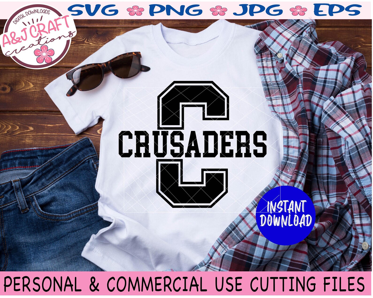 CRUSADERS SVG Crusaders Football Svg Crusaders Cheer Svg | Etsy