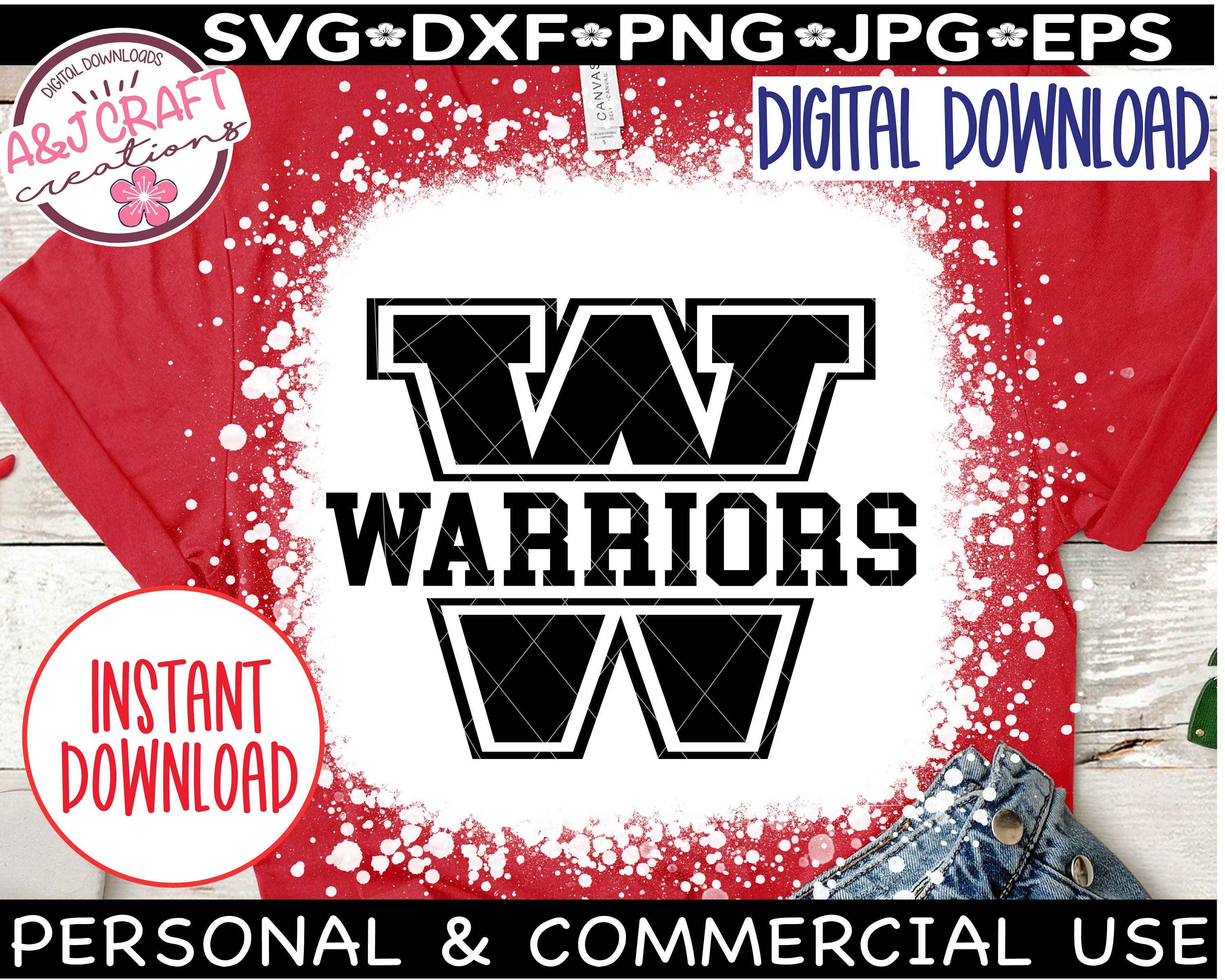 Warriors SVG Warriors Football Svg Warrior Pride Svg - Etsy