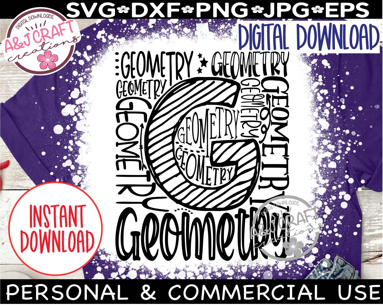 Geometry Svg Geometry Typography Svg Geometry Teacher Svg - Etsy