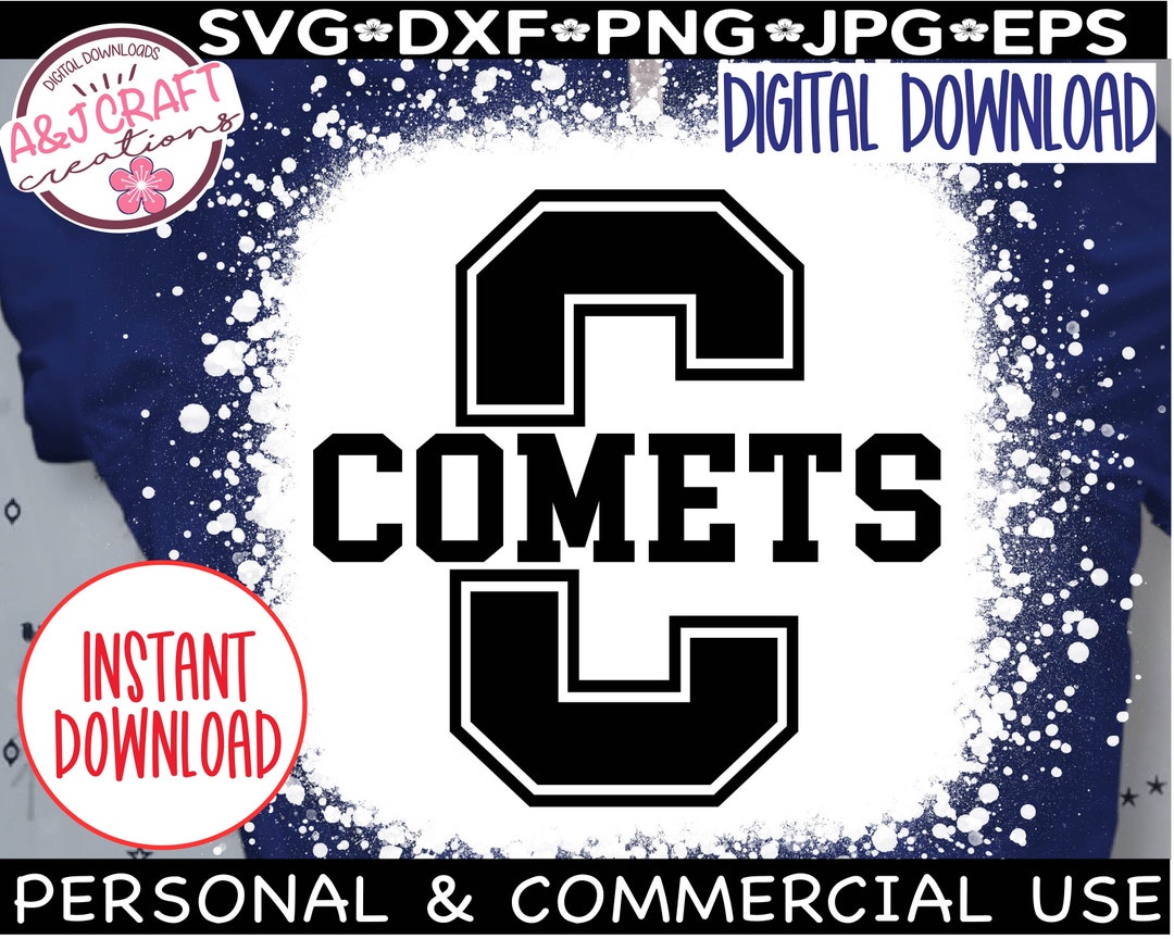 Comets SVG, Comets Football SVG, Comets Mascot Svg, Comets School ...
