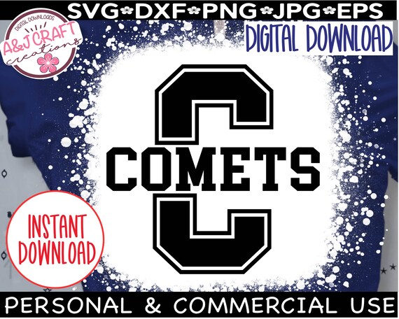 Comets SVG Comets Football SVG Comets Mascot Svg Comets - Etsy