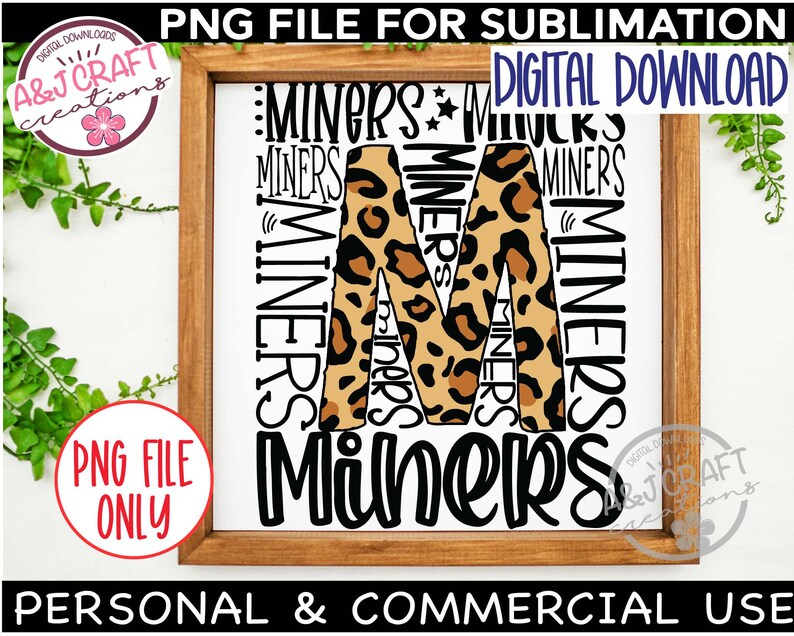 Miners Typography PNG, Miners DTF Design, Miners Football Png, Miners ...