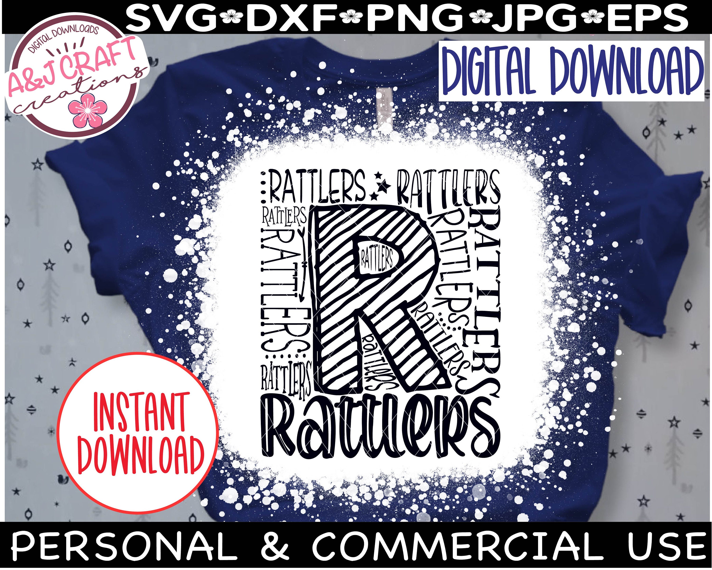 Rattlers SVG, Rattlers Football Svg, Rattlers Baseball Svg, Typography ...