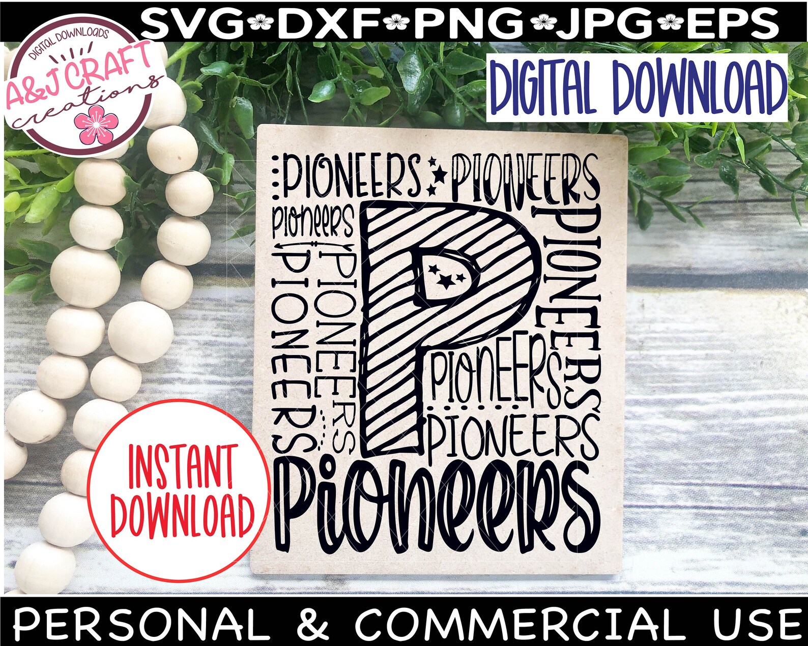 Pioneers SVG, Pioneers Football Svg, Pioneers Baseball Svg, Typography ...