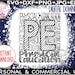 PE Svg, PE Teacher Typography Svg, Physical Education Teacher, PE ...
