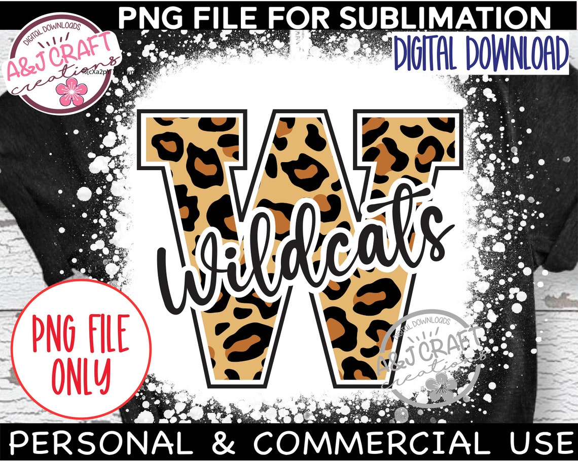 WILDCATS Leopard Print PNG Wildcats Sublimation Wildcats - Etsy