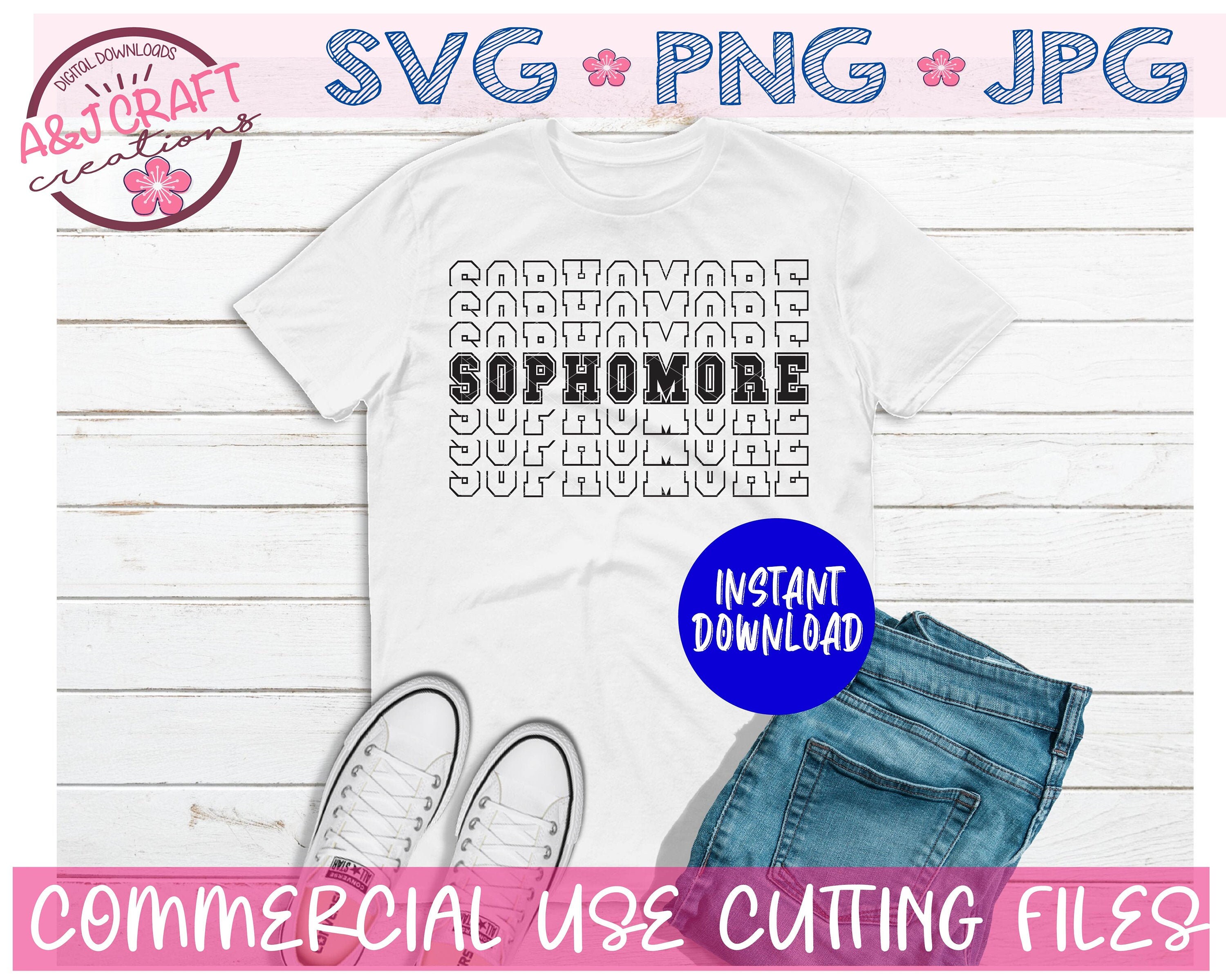 Sophomore SVG PNG JPG eps Class of 2023 svg Sophomore Class | Etsy