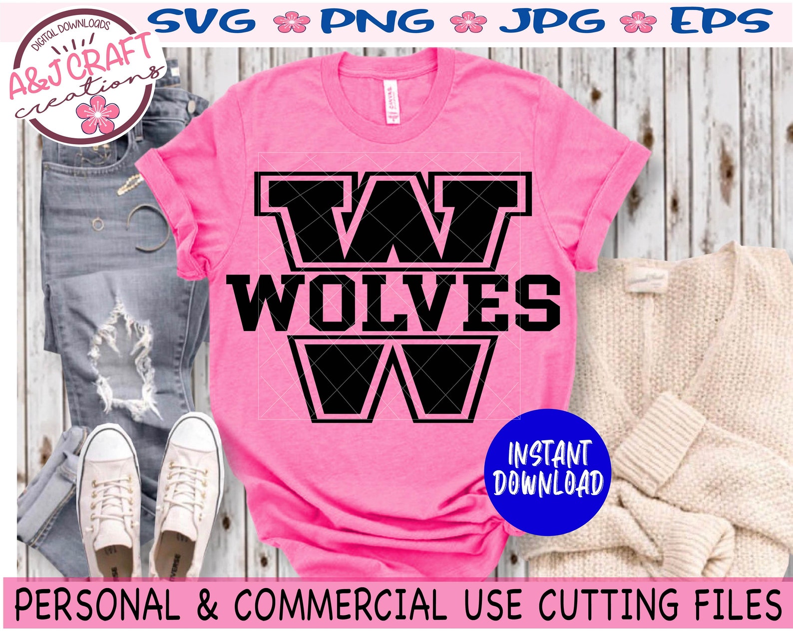 WOLVES SVG Wolves Football Svg Wolves Cheer Svg Wolves | Etsy