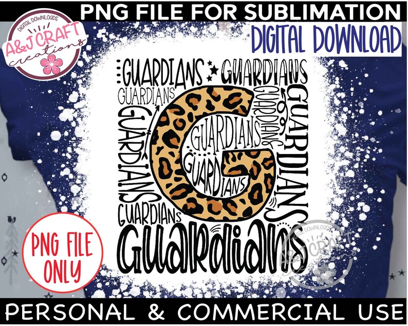 Guardians Leopard Print PNG, Guardians Sublimation, Guardians Football ...