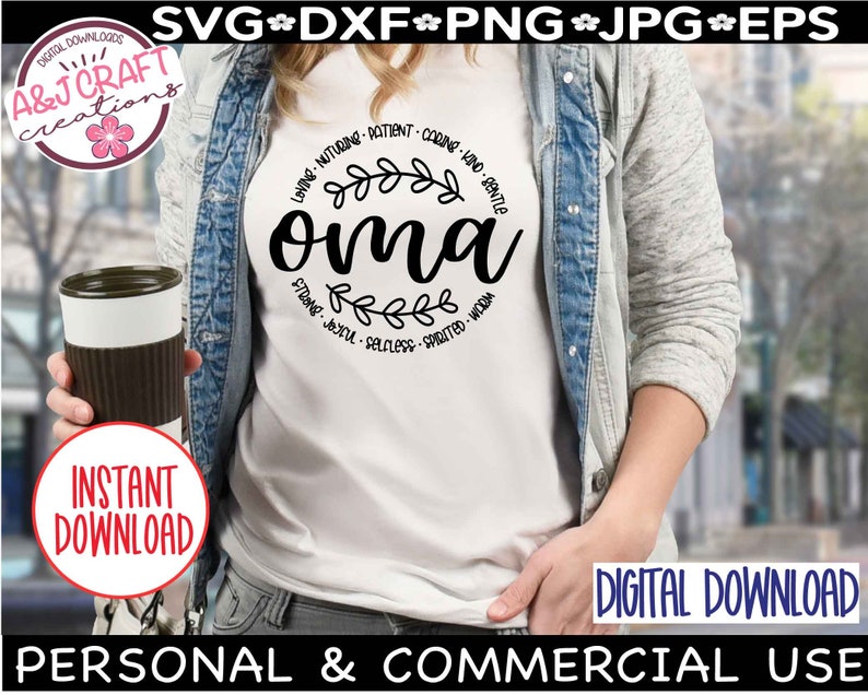 Oma Svg, Grandma Svg, Best Grandma Svg, Grandma Mothers Day Svg ...