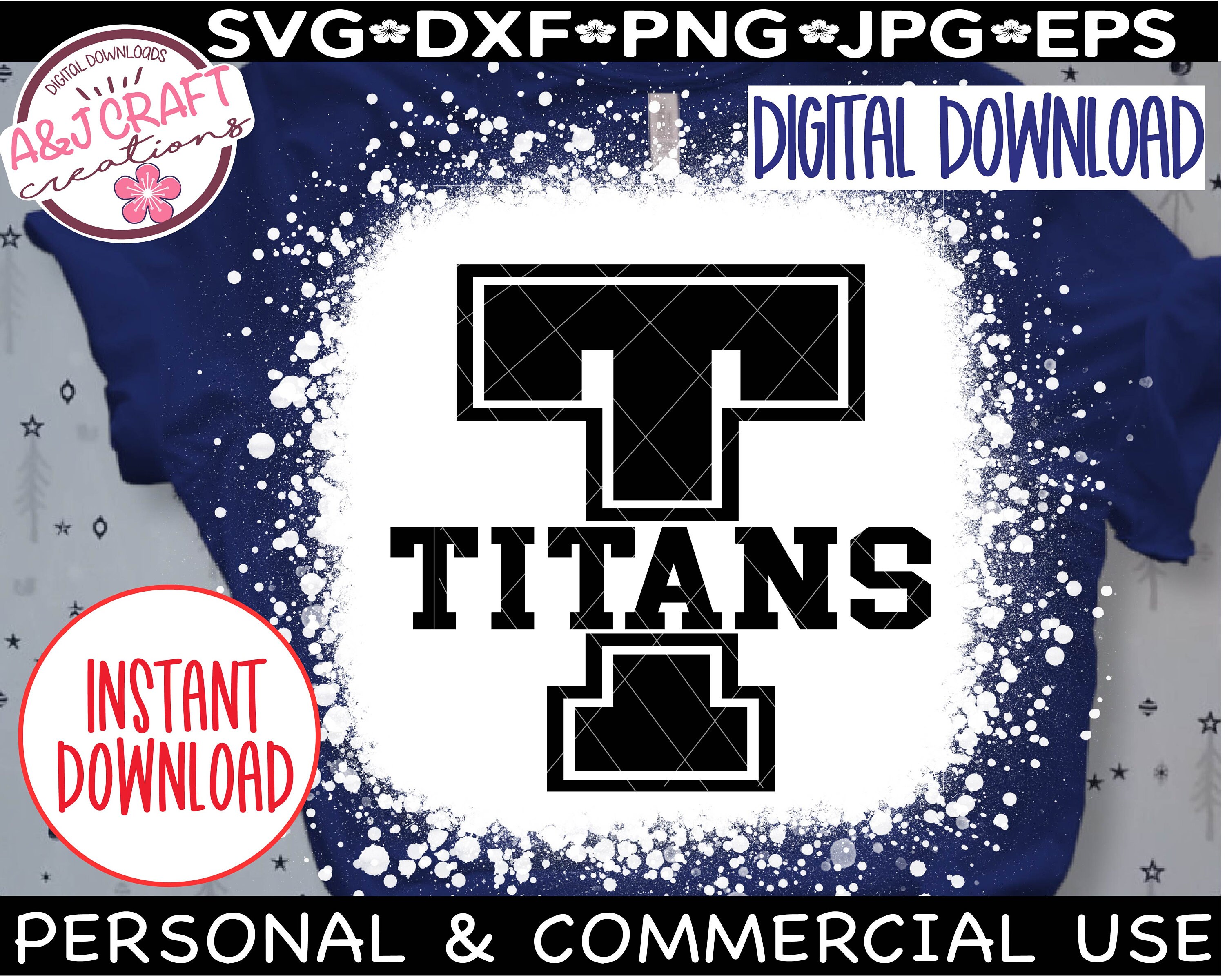 Titans Baseball Logo Vector
