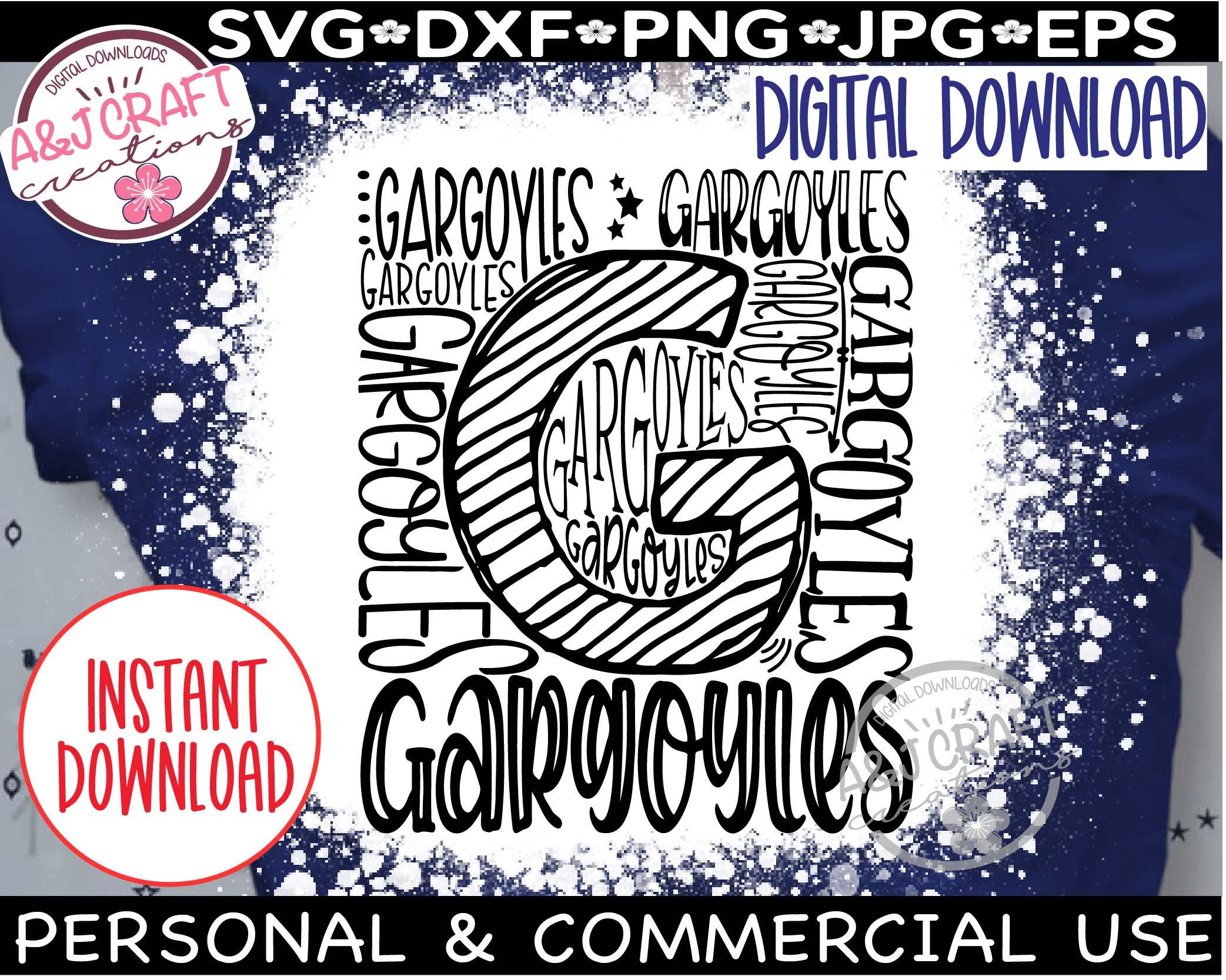 Gargoyles SVG, Gargoyles Typography, Gargoyles Football Svg, School ...