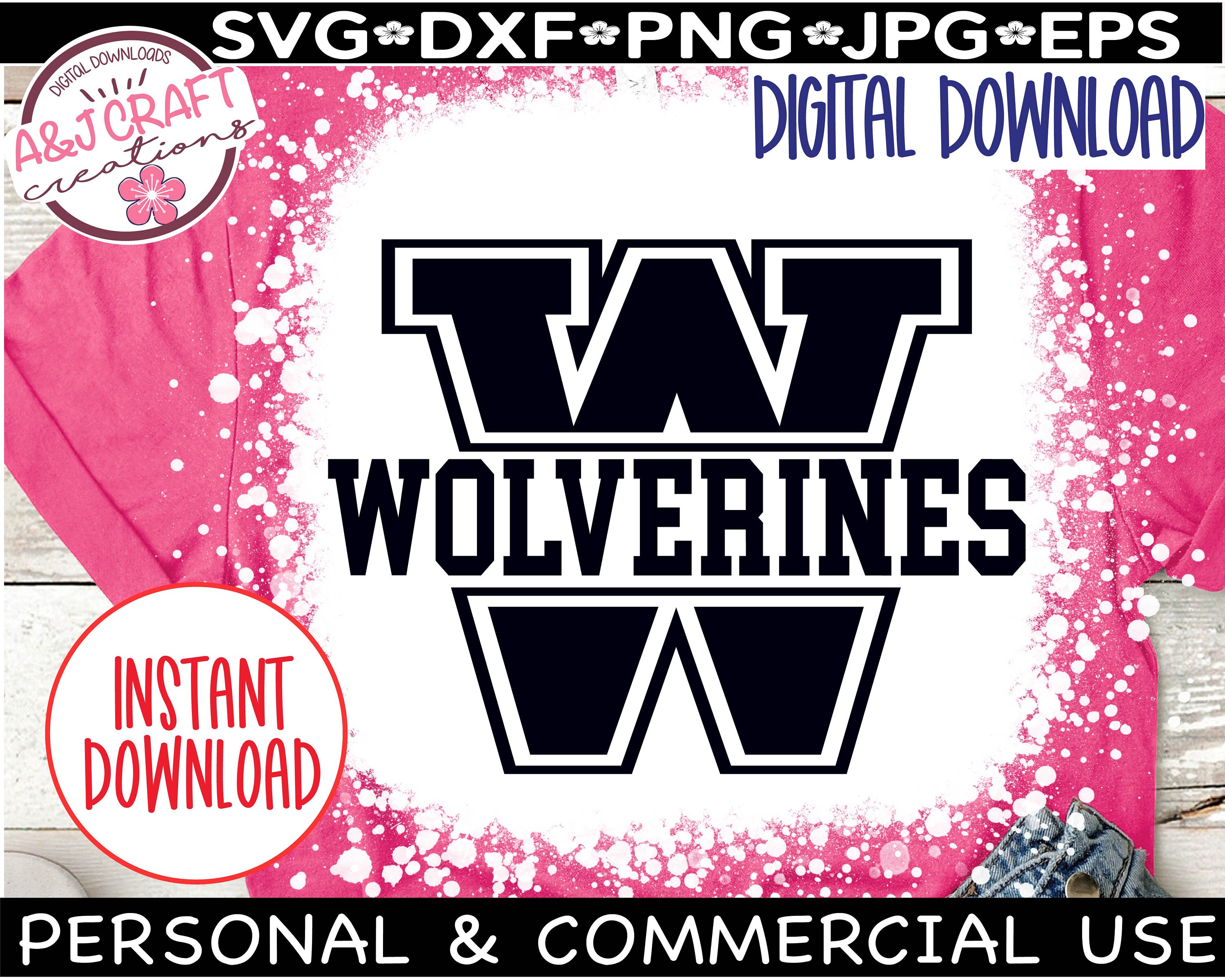 Wolverines SVG, Wolverines Football Svg, Wolverine Mascot Svg ...