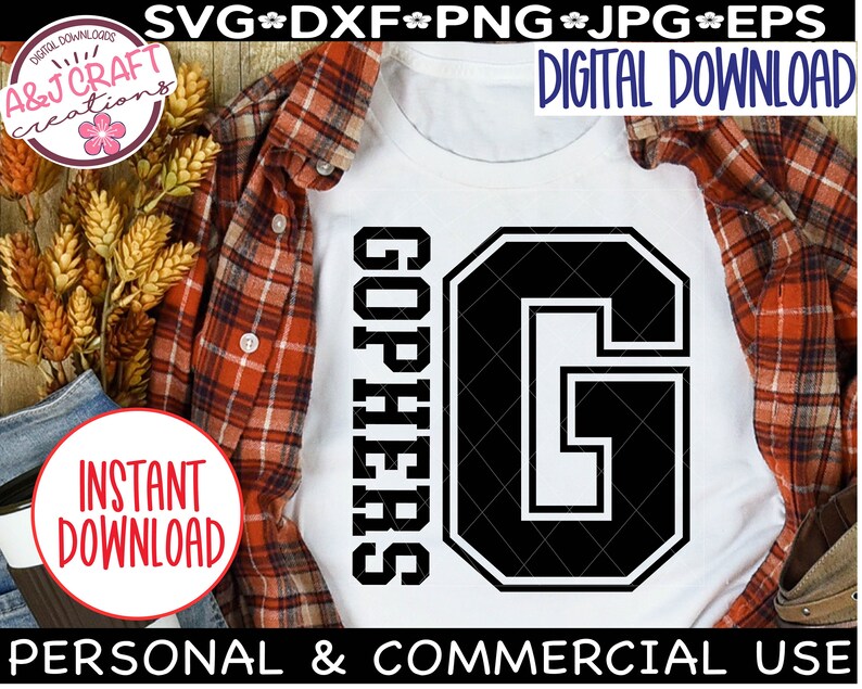 Gophers SVG, School Spirit Svg Gopher, Gophers Football Svg, Gophers ...