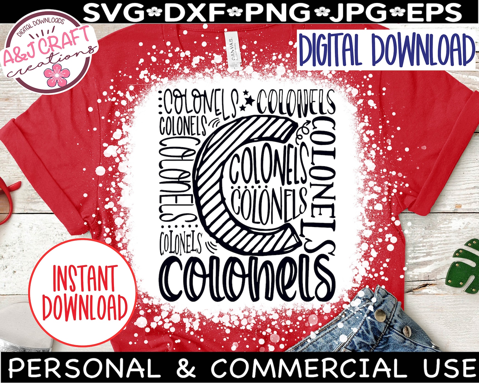 Colonels SVG, Colonels Football Svg, Colonels Png, Typography Svg ...